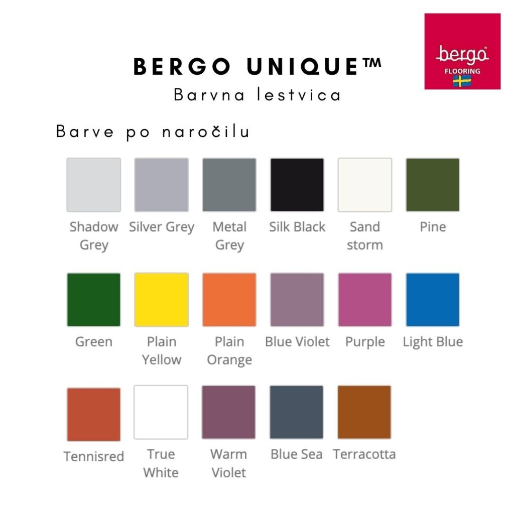 Bergo Unique plošče | trpežne, vzdržljive | enostavna namestitev